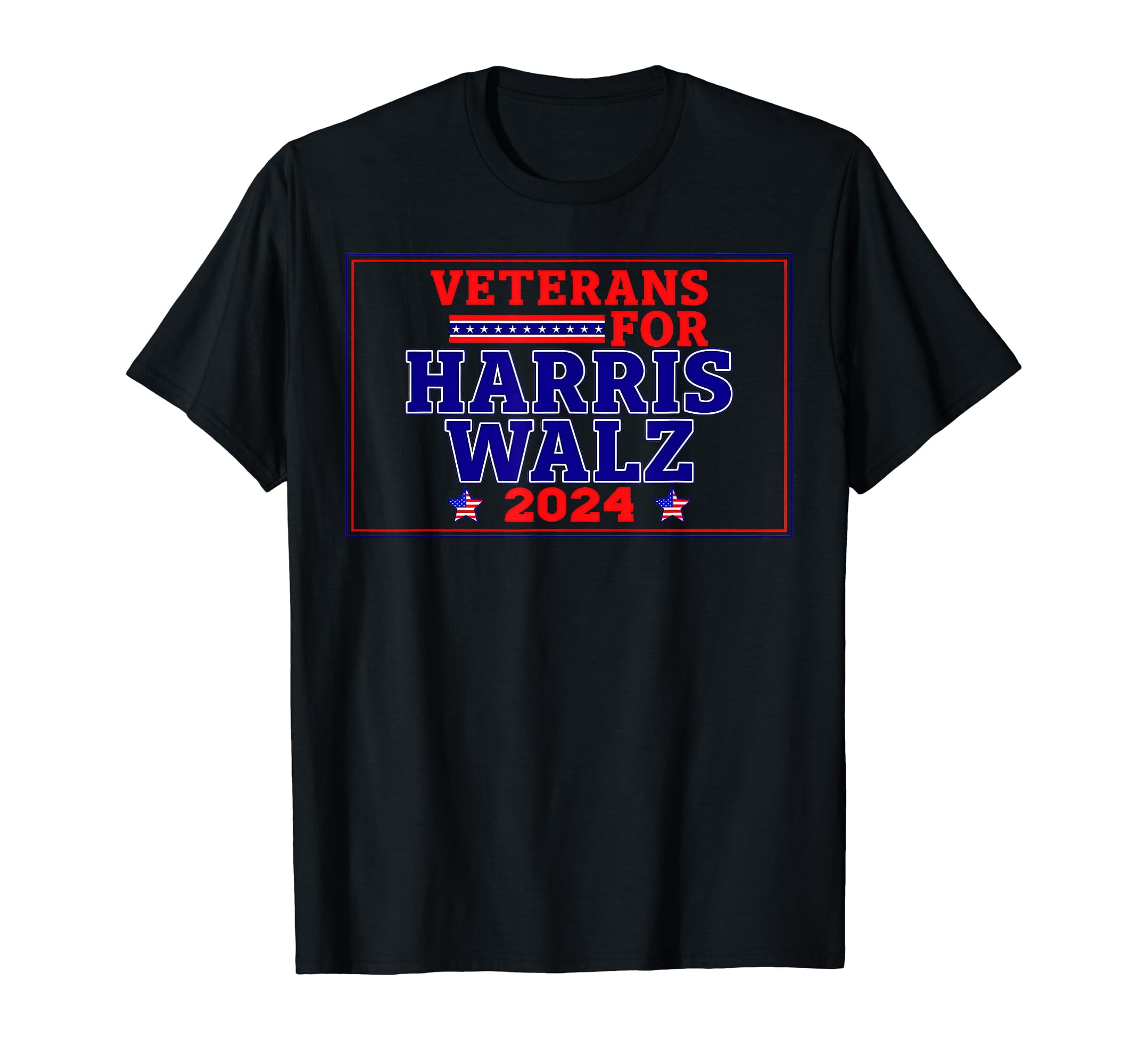 Veterans For Harris Walz 2024 Vote Harris Waltz Election T-Shirt ...