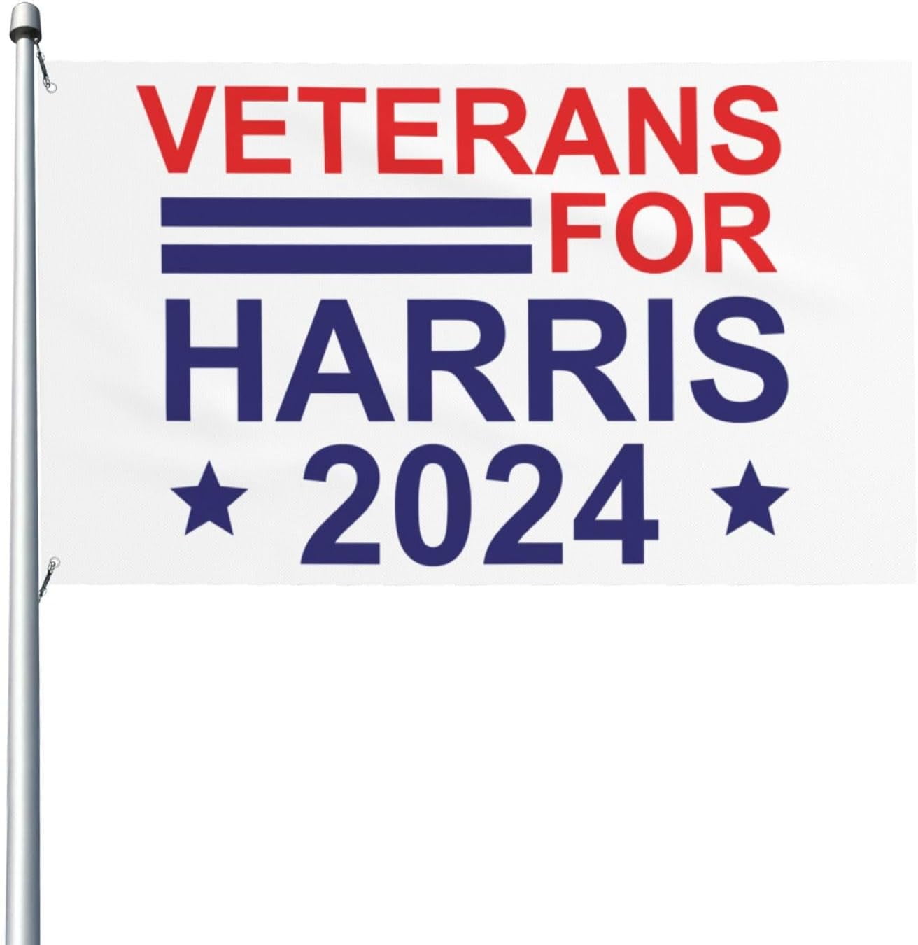 Veterans for Kamala Harris 2024 Flag Kamala Harris For President Flags ...