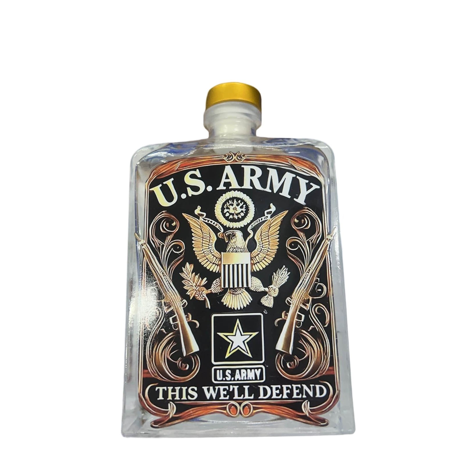 Veterans Memorial Bottle, Military Whiskey Glass Cup, 300ml Army Marine ...