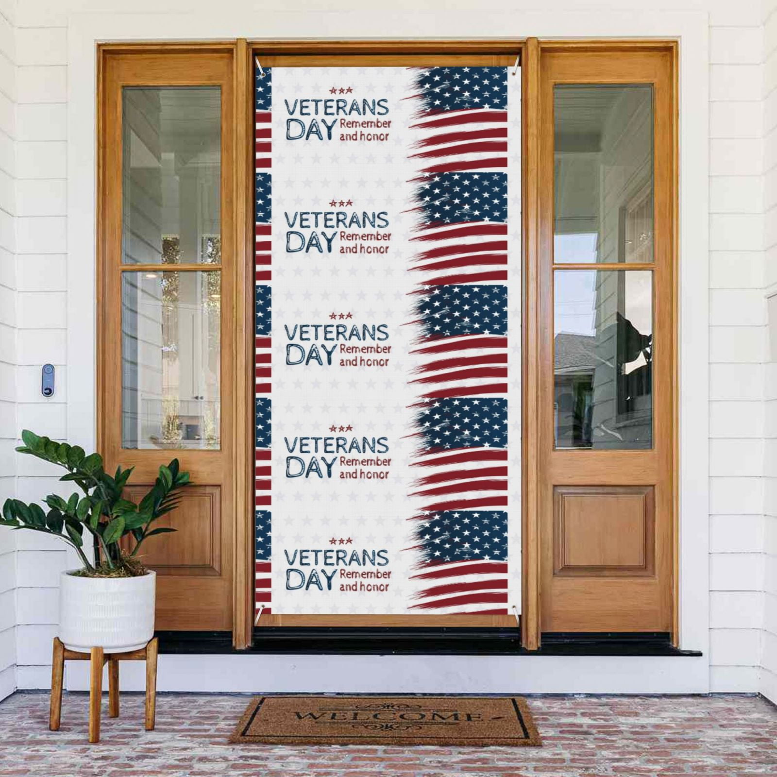 Veterans Memorial Day Honoring Who Served Door Cover Decoration ...