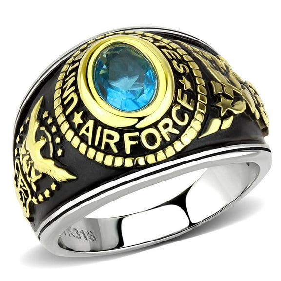US Air Force Ring for Men and Women Unisex Stainless Steel Military ...