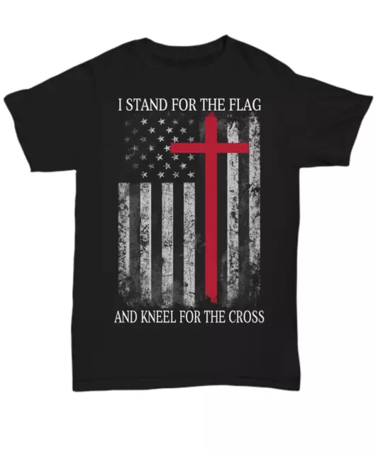 Veterans T-Shirt Military USA Pride Tee Stand For The Flag Kneel For ...