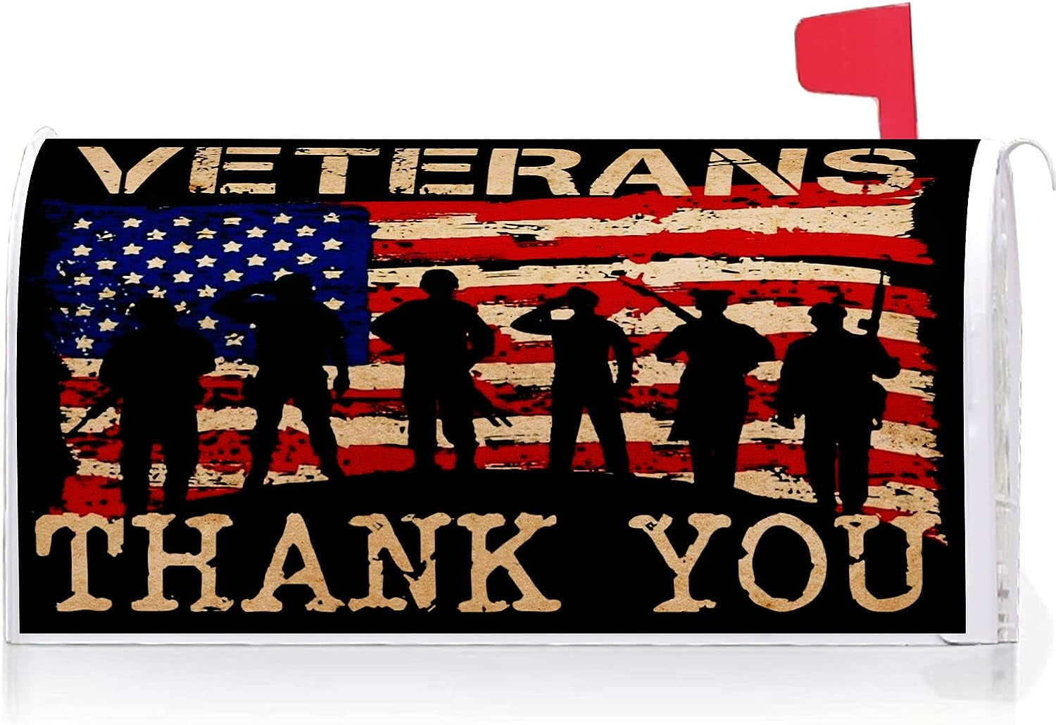 Veterans Thank You Patriotic American Independence Day Mailbox Cover ...