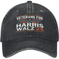 Veterans For Harris Waltz 2024 Hat Veterans For Kamala Harris Tim Walz 2024 Supporter Trucker