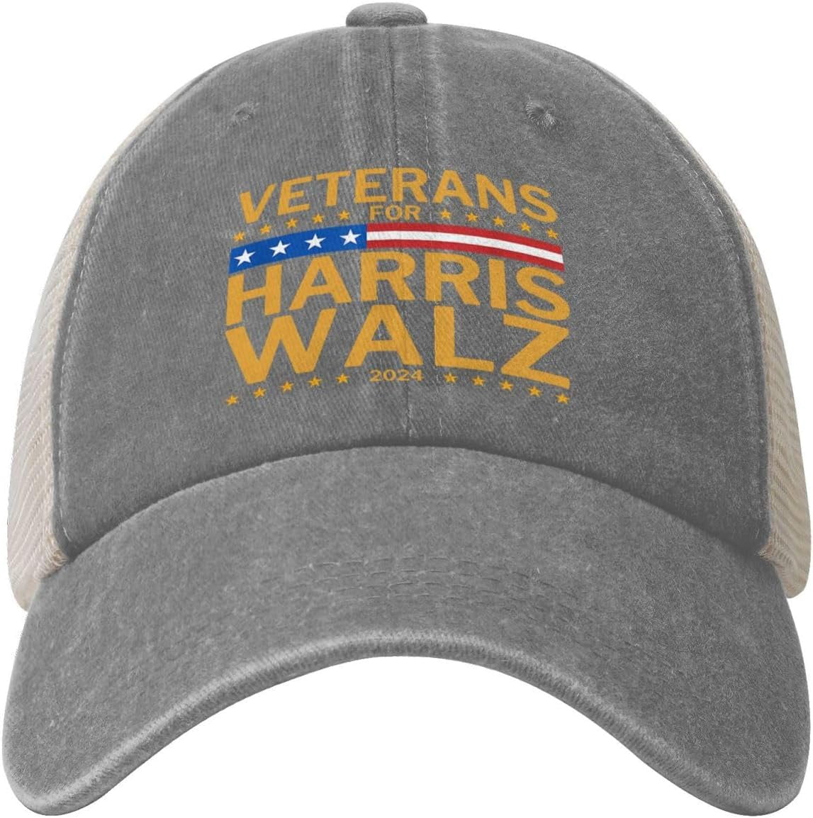 Veterans for Harris Waltz 2024 Trucker Hat Veterans for Kamala-Harris ...