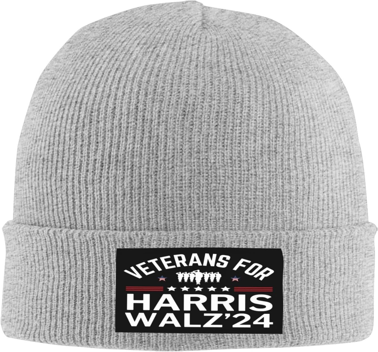 Veterans for Harris Walz 2024 Knit Hat Veterans for Kamala Harris Tim ...