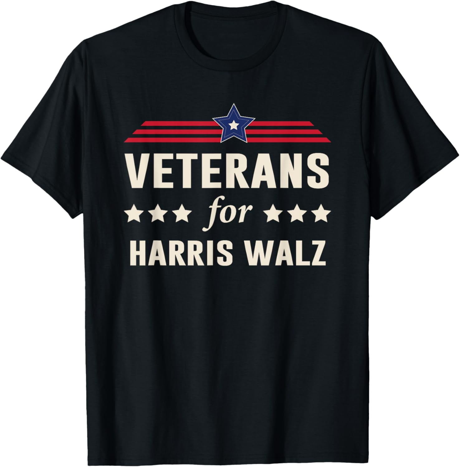 Veterans for Harris Walz 2024 Military Vets President T-Shirt - Walmart.com