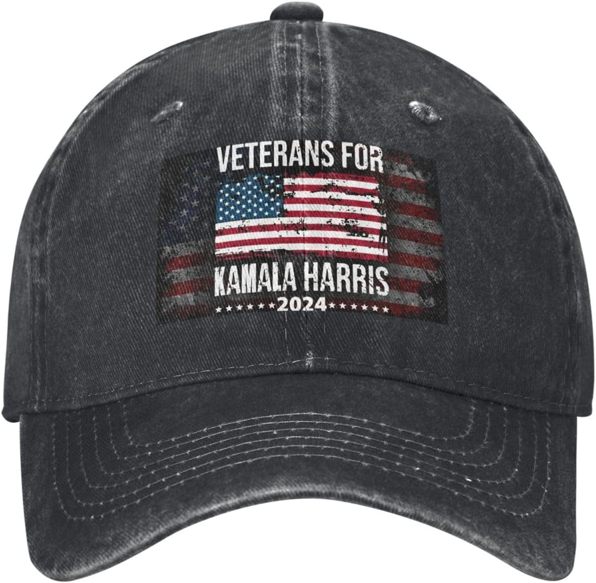 Veterans for Kamala Harris 2024 USA Flag Vintage Baseball Cap ...