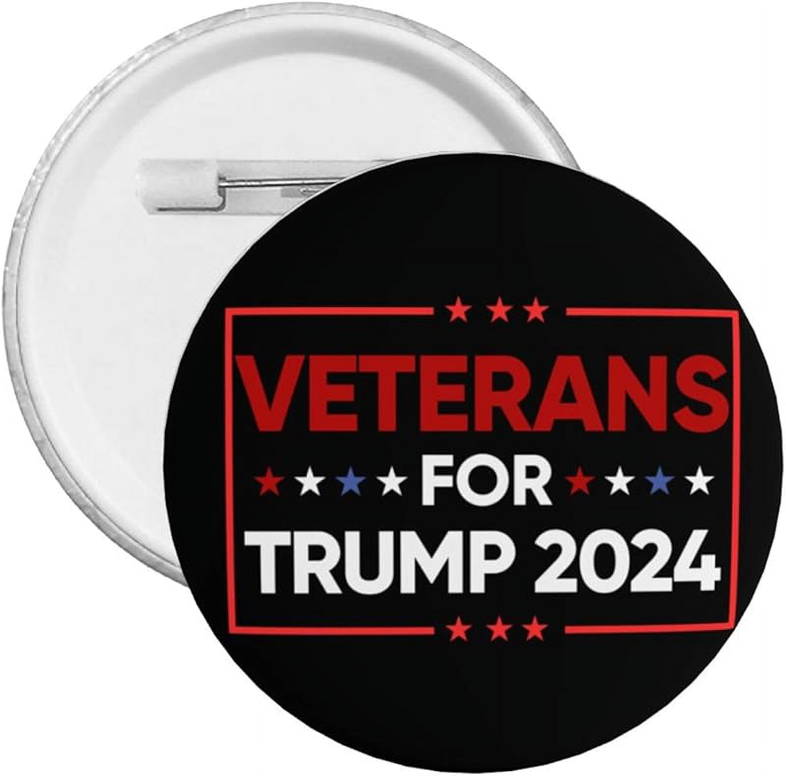 Veterans for Trump 2024 button pins Trump 2024 button pins Veterans for ...
