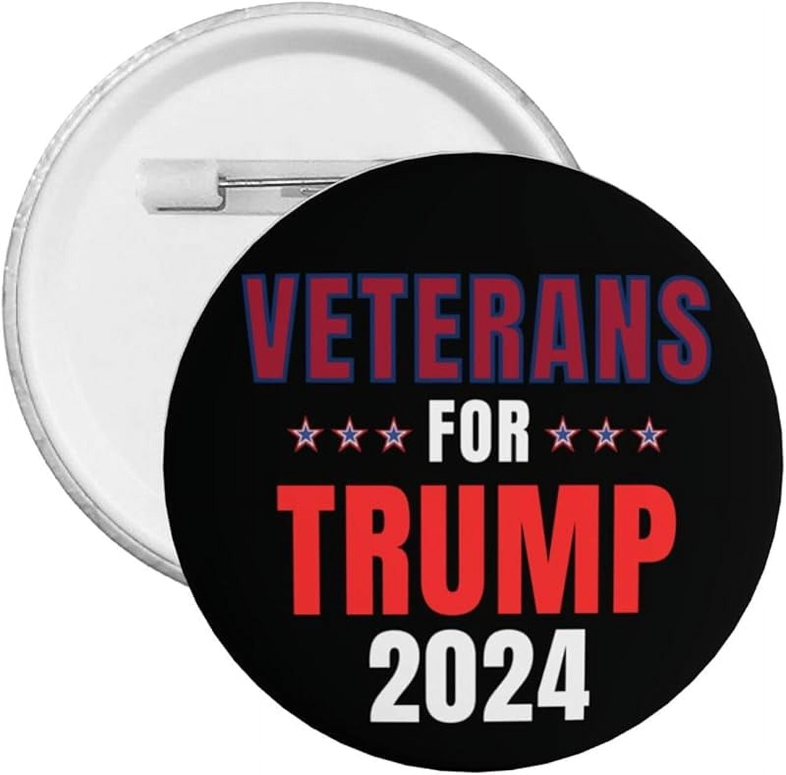 Veterans for Trump 2024 button pins Trump 2024 button pins Veterans for ...