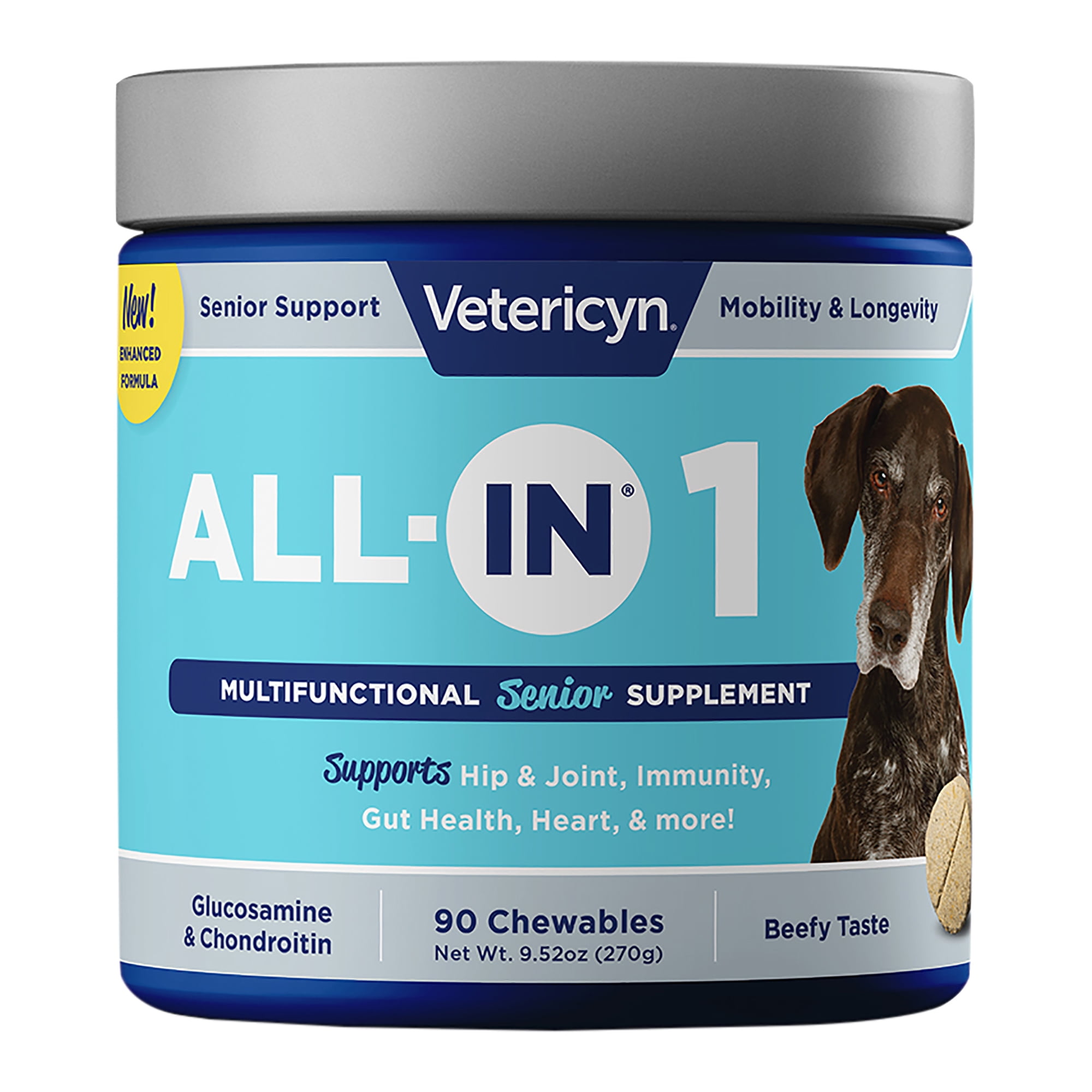 Vetericyn ALL-IN 1 Senior Dog Supplement, 90ct - Walmart.com