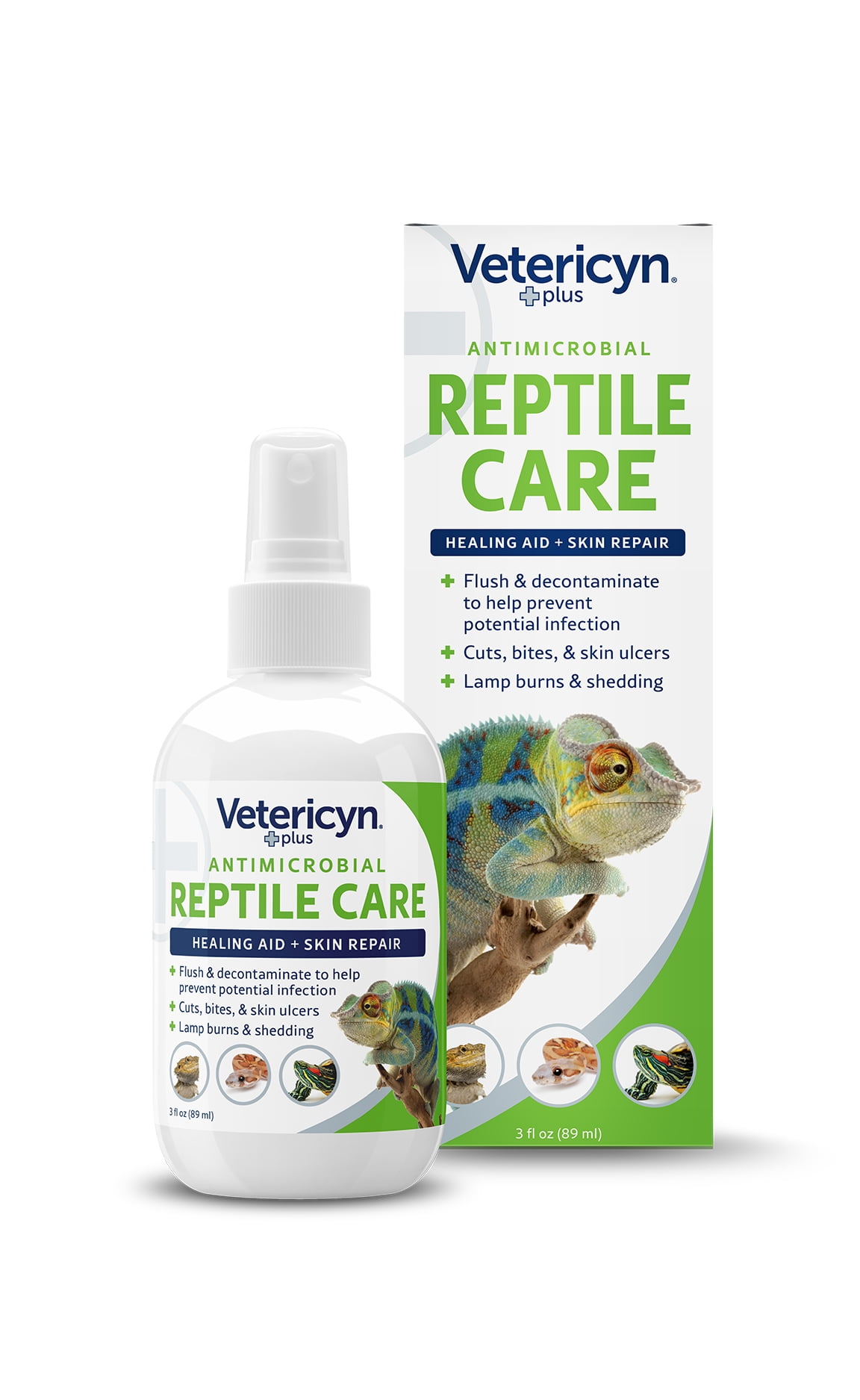 Vetericyn Plus Antimicrobial Reptile Wound Care Spray, 3 Ounce ...