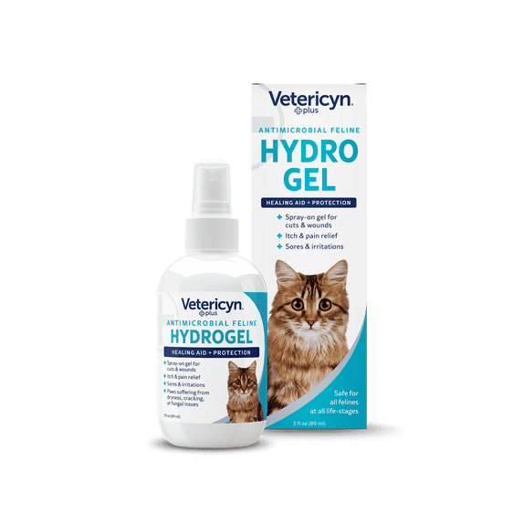 Vetericyn Plus Feline Hydrogel Spray, 3oz, Wound Healing and Skin ...
