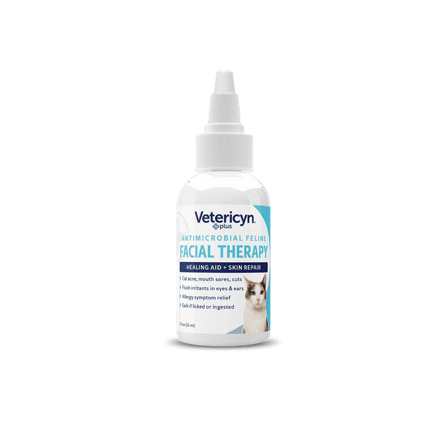 Vetericyn Plus Feline Facial Therapy for Cat Acnes, Abscesses, Ear and ...