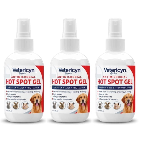 Vetericyn Plus Hot Spot Antimicrobial Gel All Animals 3 oz. 3-Pack ...