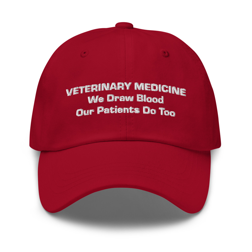 Veterinarian Vet Tech Classic Dad Hat, Veterinary Medicine We Draw ...