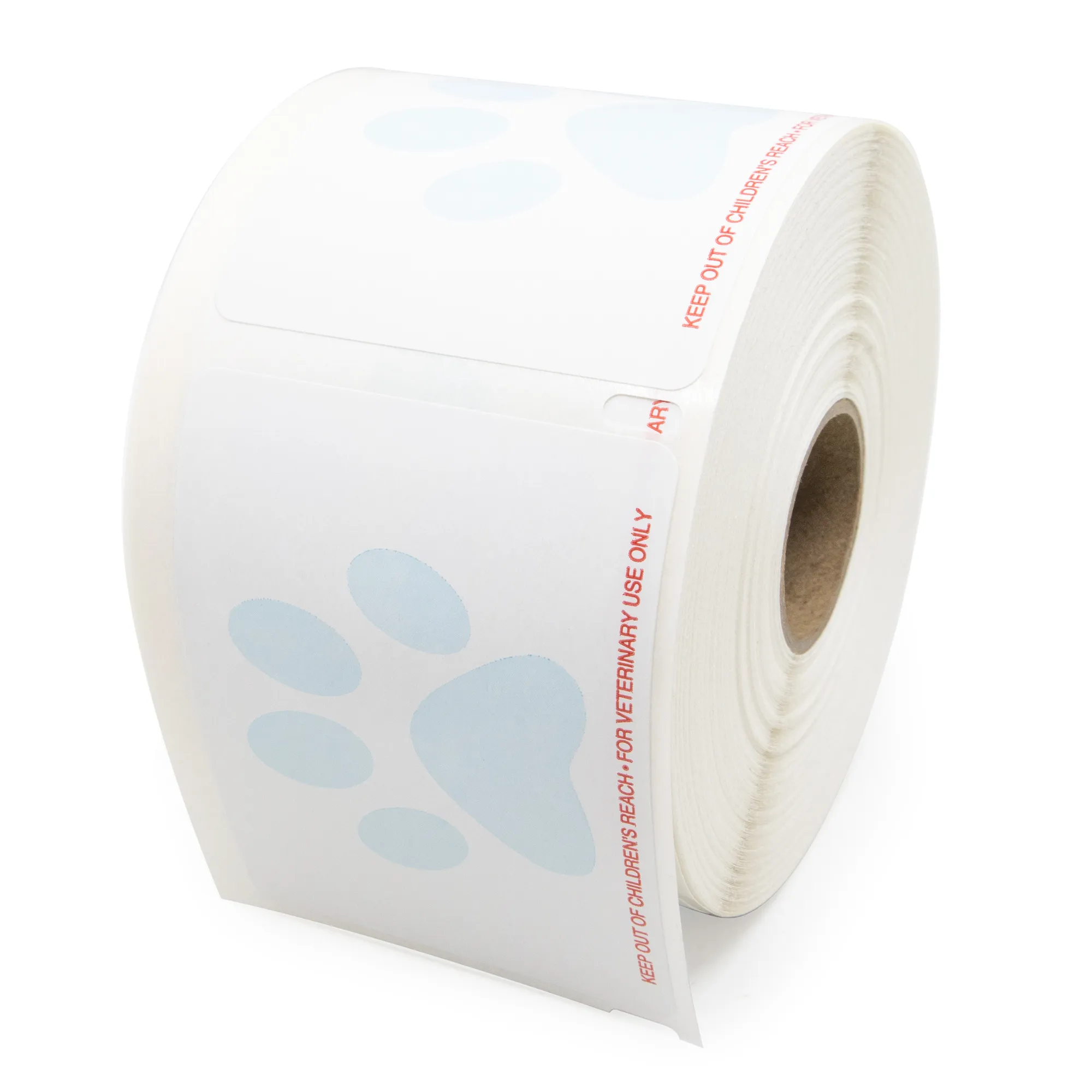 Veterinary Prescription Labels with Paw Print & Warning -2-1/8 x 2-3/4 ...