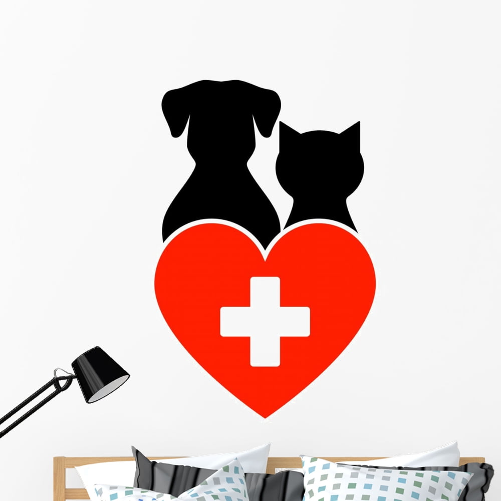 Veterinary Sign Dog Wall Mural Decal by Wallmonkeys Vinyl Peel and ...