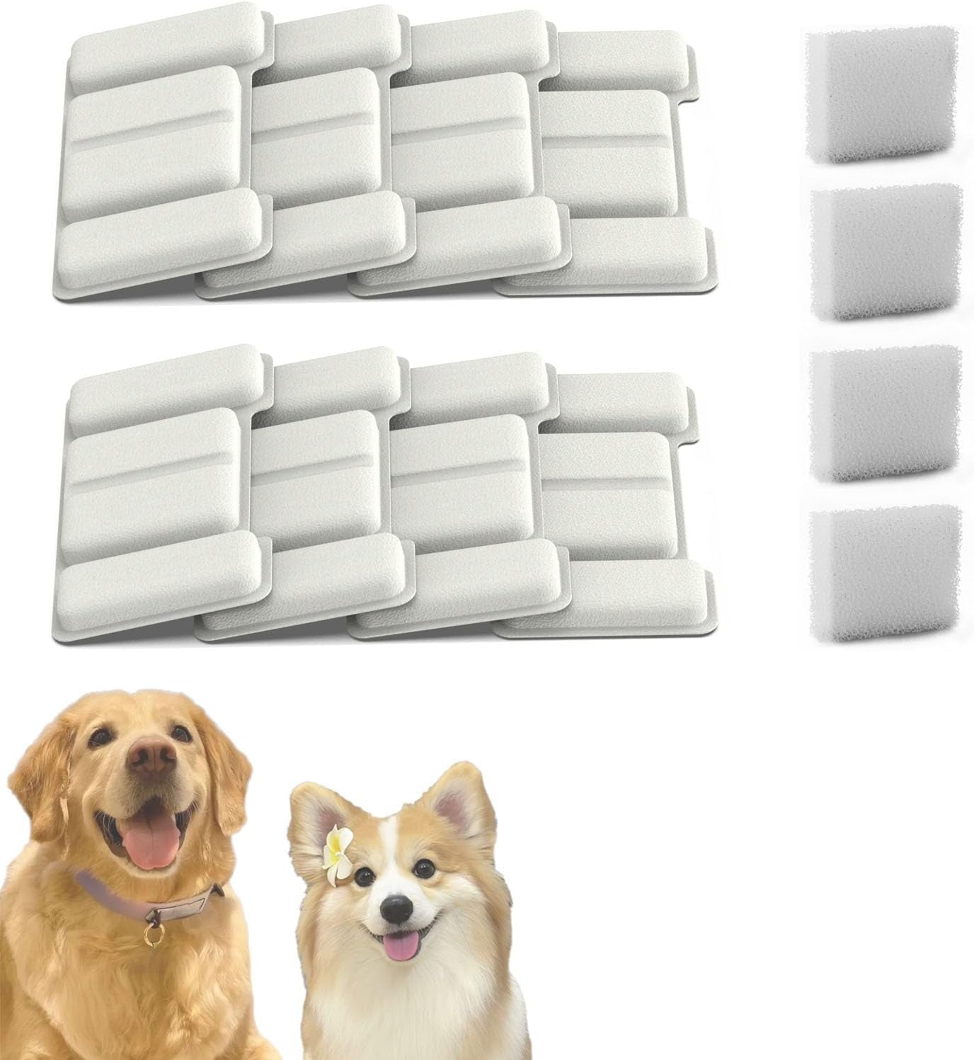 Vetiflow Dog Bowl, Dog Water Fountain, Quad-Purification System with ...