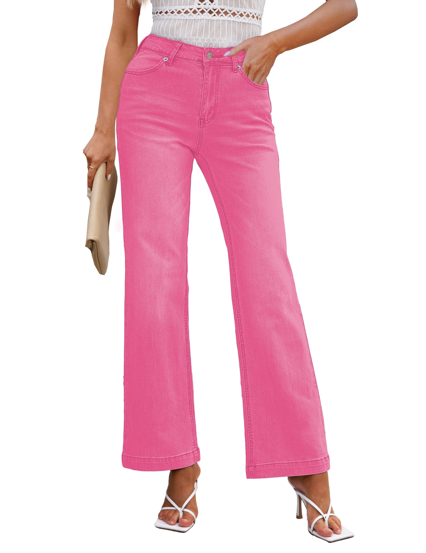 Vetinee Women's Casual High Waisted Jeans Wide-Leg Denim Pants Stretchy ... Vetinee Women's Casual High Waisted Jeans Wide-Leg Denim Pants Stretchy ...