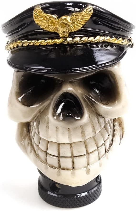 Vetitkima Skull Head Gear Shift Knob Racing Style Stick Grip Lever ...