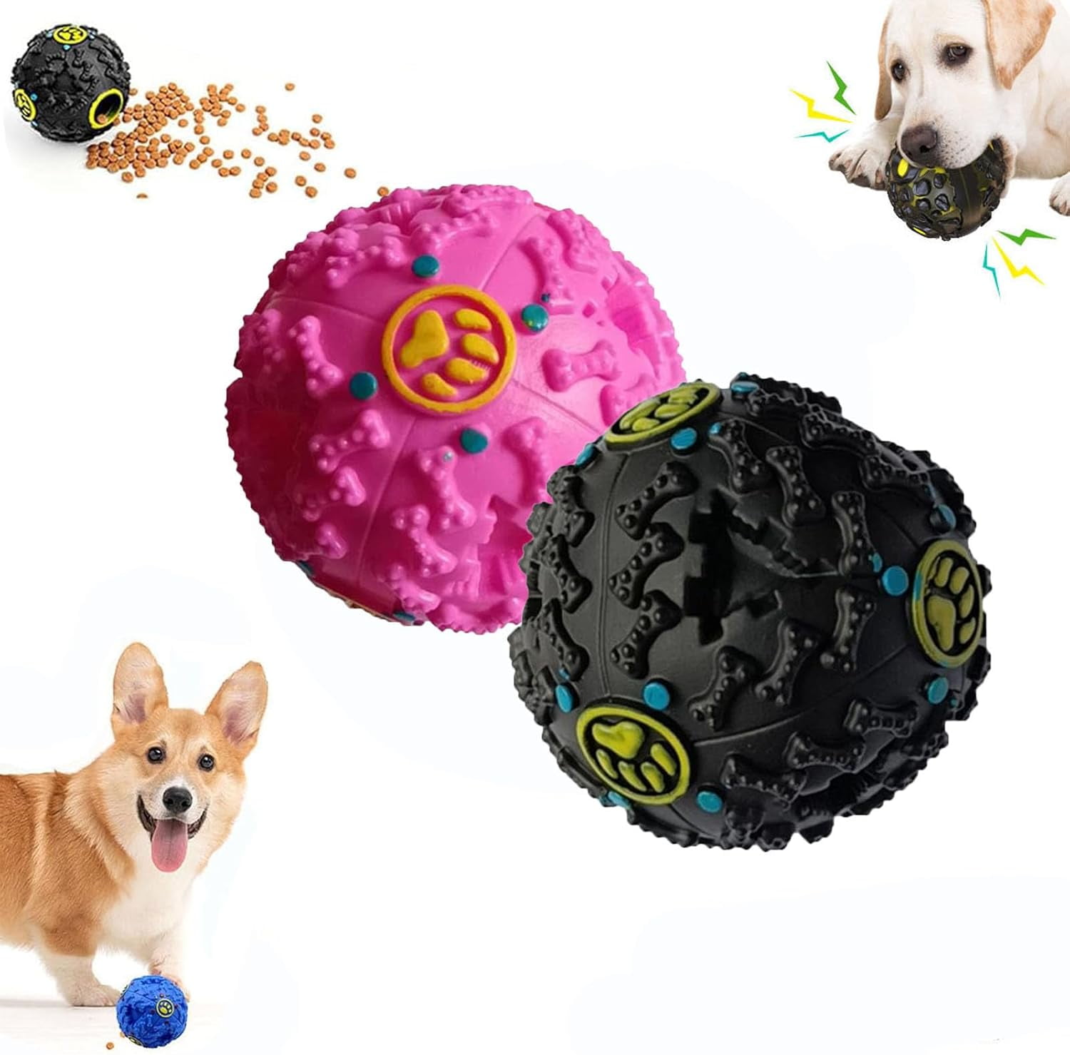 Vetlora Dog Ball, Vetlora Dog Toy - Teeth Cleaning, Pawcia Giggle Ball ...