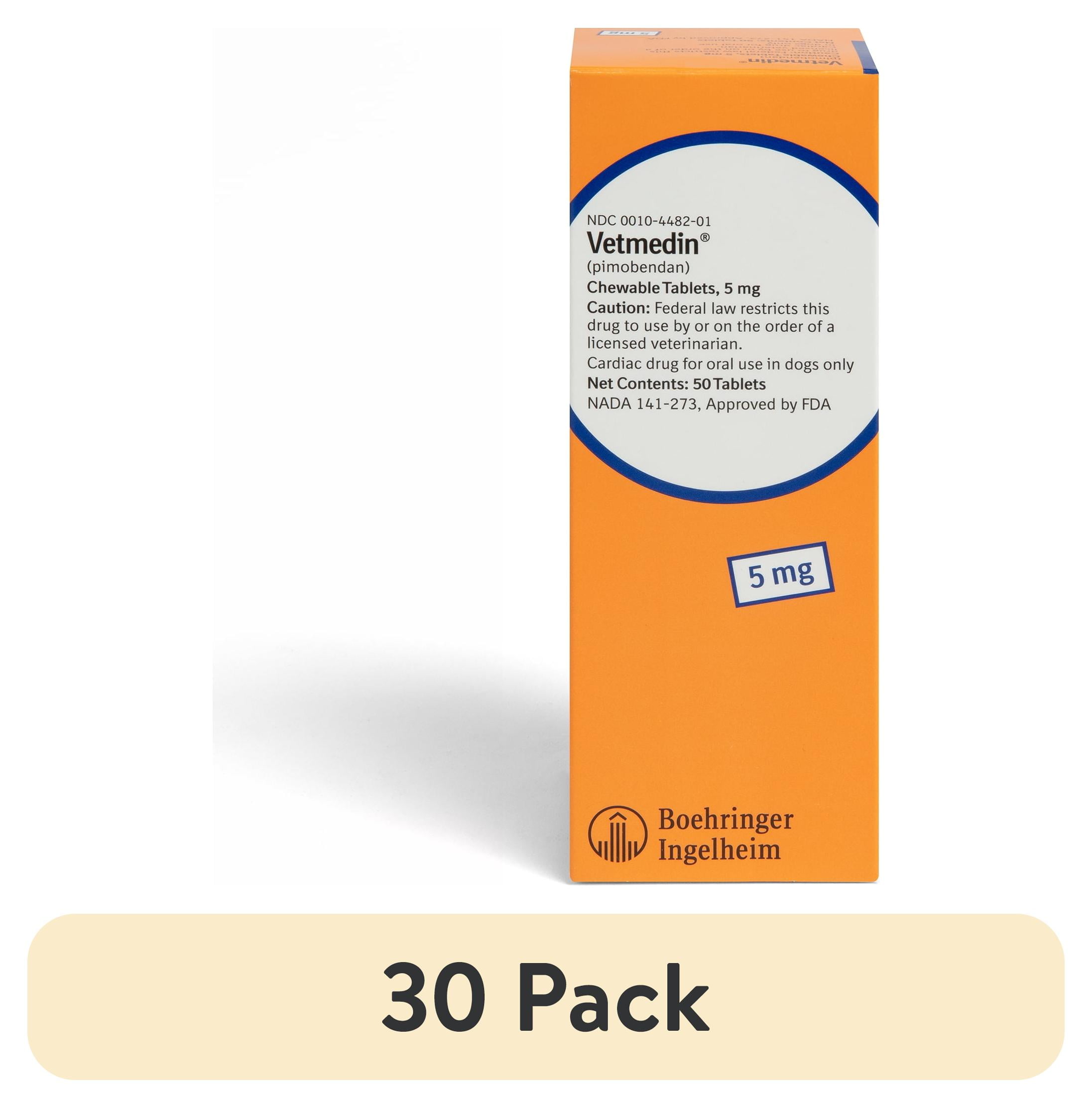 Vetmedin (Pimobendan) Chewable Tablets for Dogs, 5 mg - Walmart.com