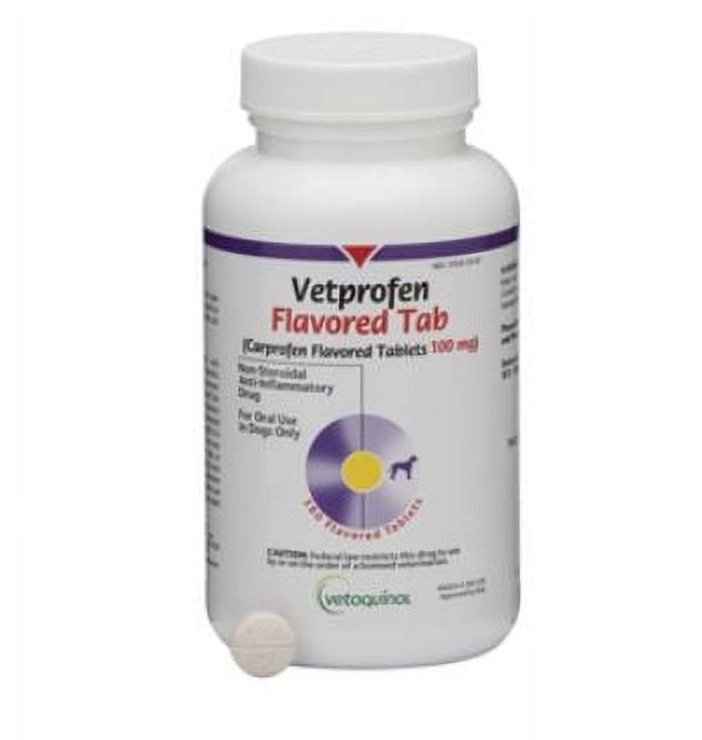 Vetprofen (Carprofen) Flavored Anti-Inflammatory Tablets for Dogs 100mg ...