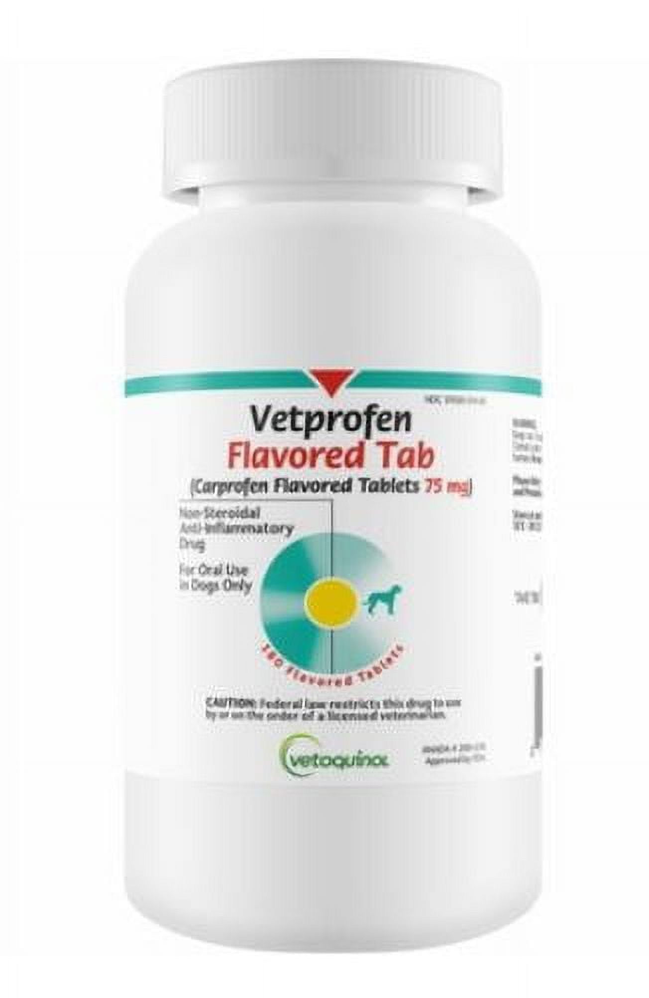 Vetprofen (Carprofen) Flavored Anti-Inflammatory Tablets for Dogs 75mg ...
