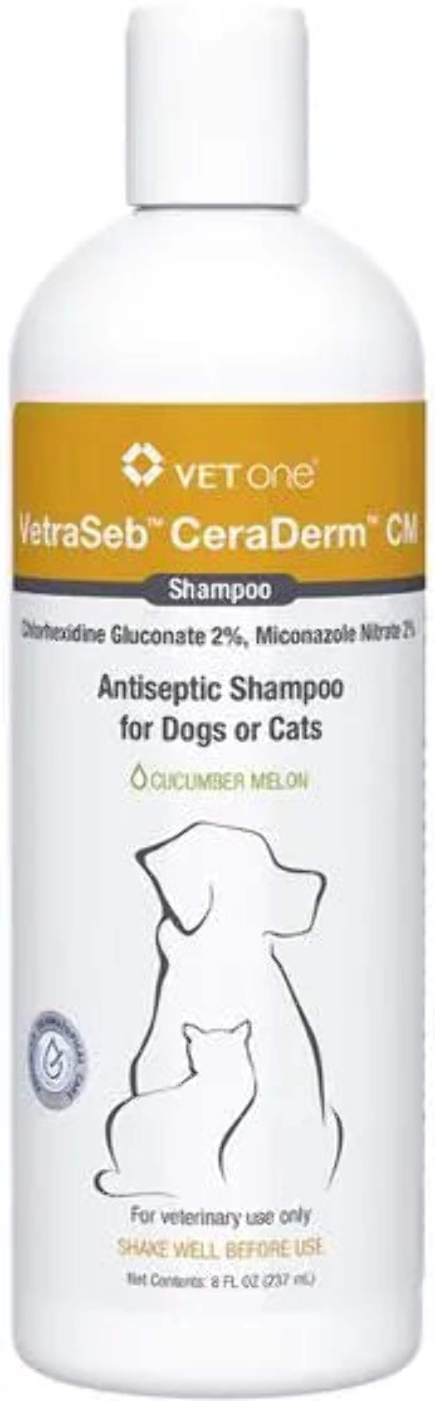 VetraSeb CeraDerm CM Antiseptic Shampoo for Dogs and Cats - Walmart.com