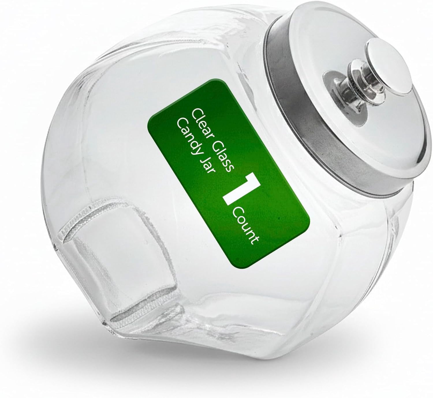 Vetri 0.5 Gallon Penny Jar 1 Durable Candy Jar - With Wide Spout Chrome ...