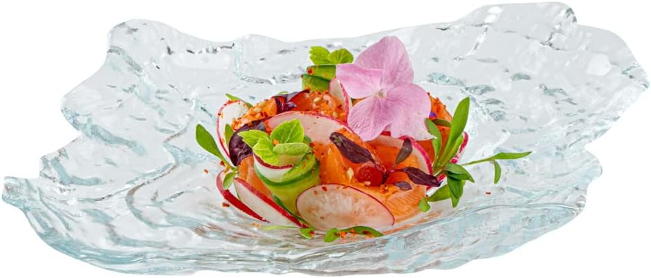 Vetri 8.9 X 6.7 X 1.8 Inch Glass Serving Dishes 6 Durable Unique ...