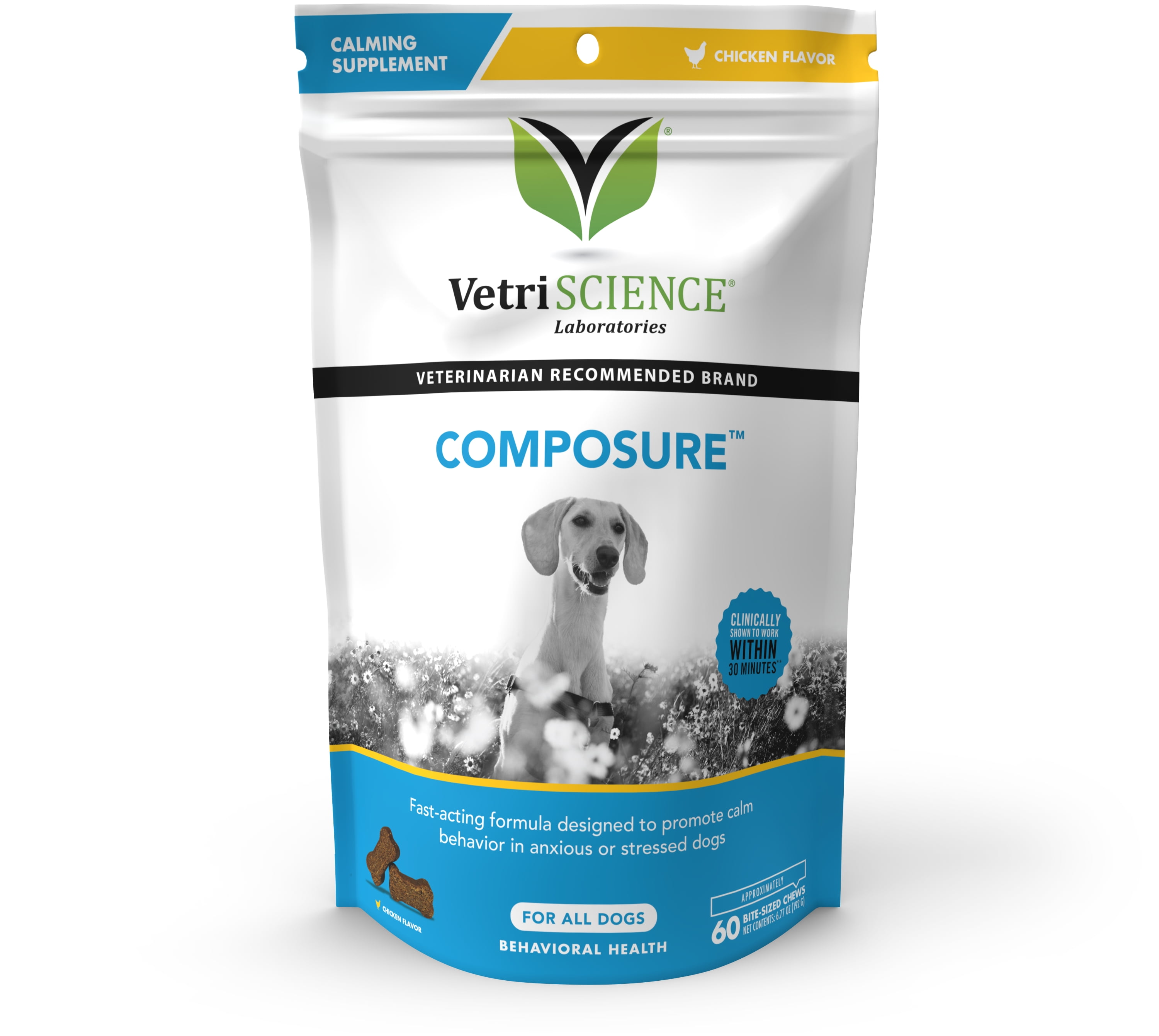 VetriScience Calming Chewables, Anxiety & Stress Relief for Dogs ...