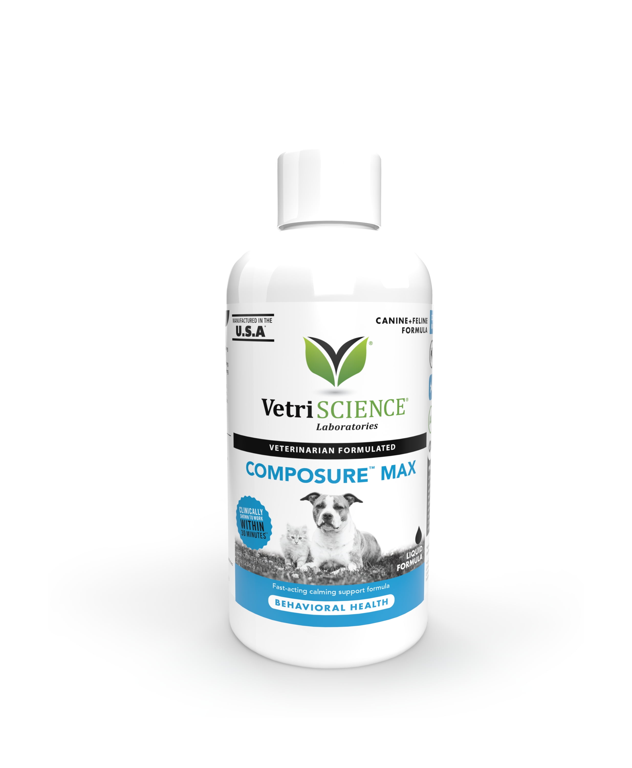 VetriScience Composure MAX for Dogs & Cats, Calming Behavior Anxiety ...