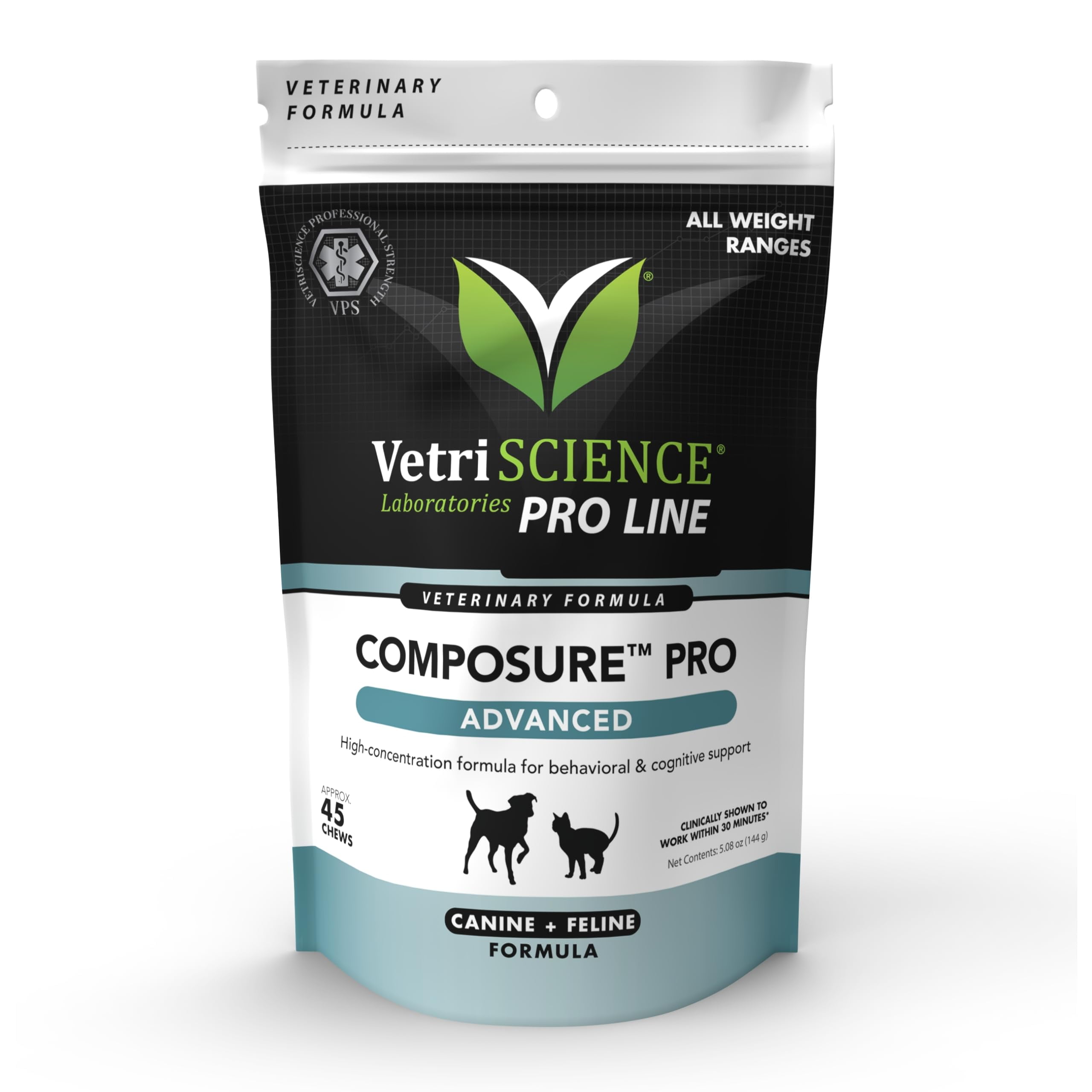 VetriScience Composure Pro Advanced MMF7 - Advanced Calming Supplement ...