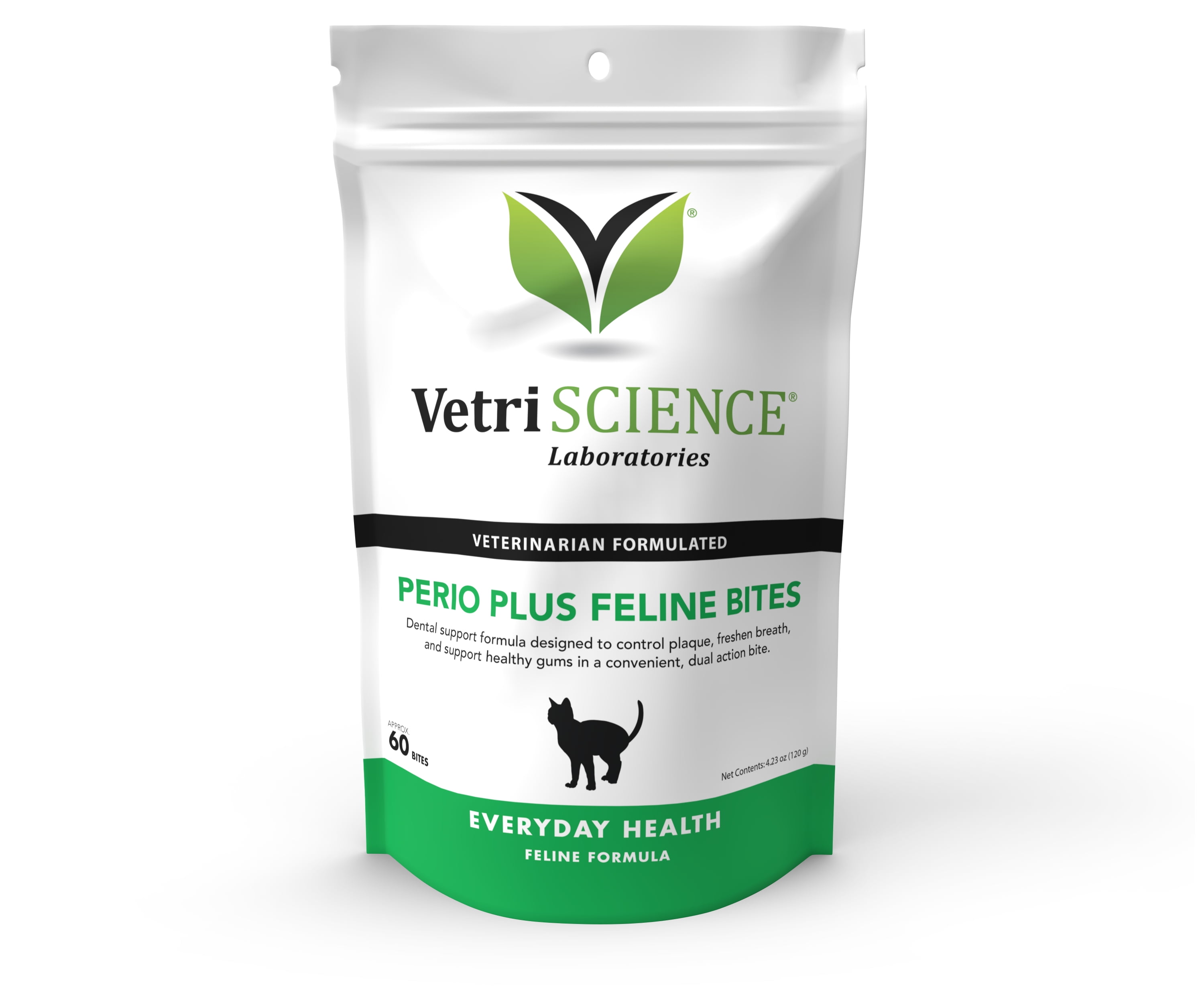 VetriScience Perio-Plus Crunchy Teeth Cleaning Treats for Cats, Chicken ...