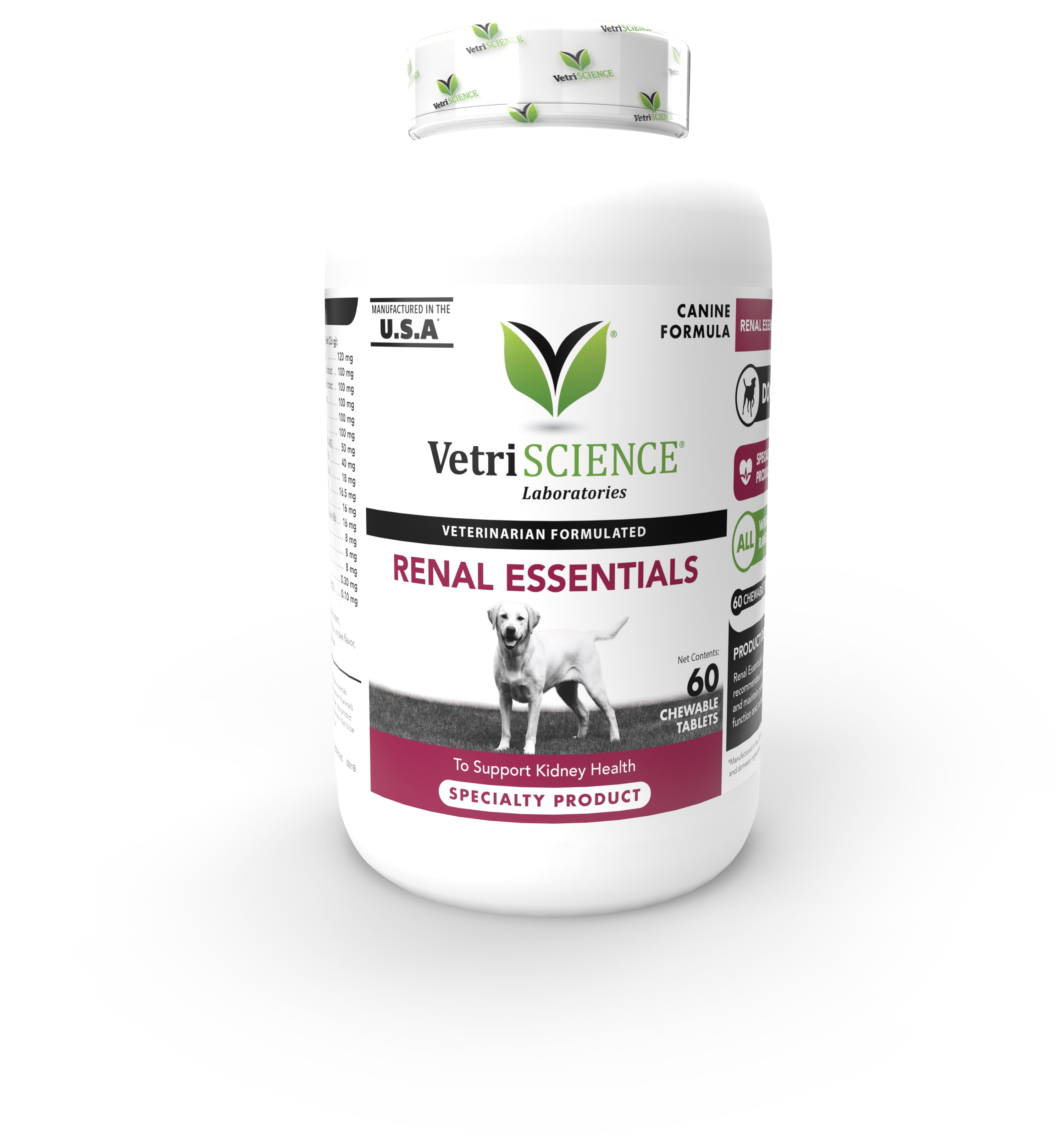 VetriScience Supplement for Dogs, Liver & Kidney Health Support, Smoke ...