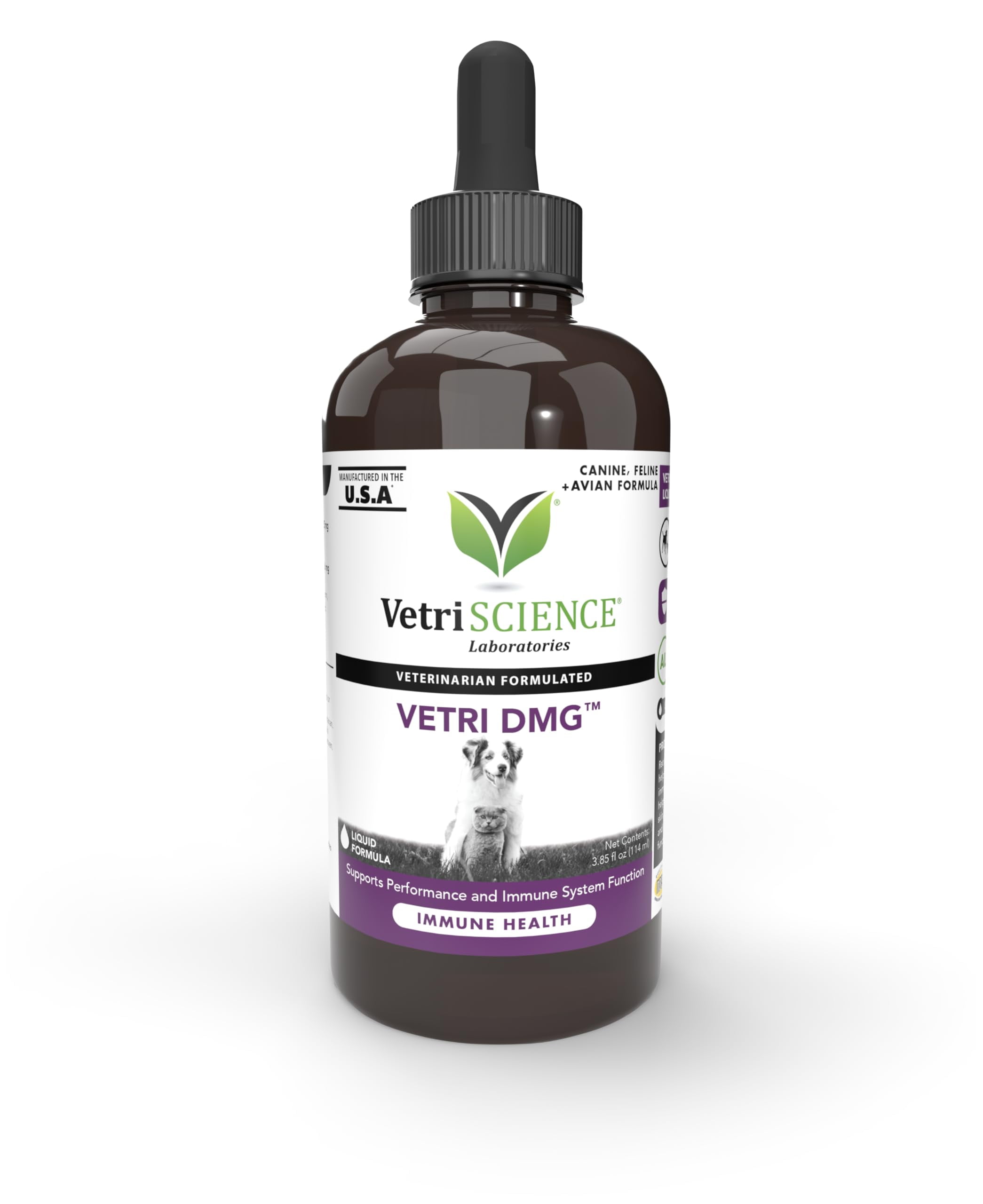 VetriScience Vetri DMG Liquid STF9 Drop - 114ml Bottle - Immune Support ...