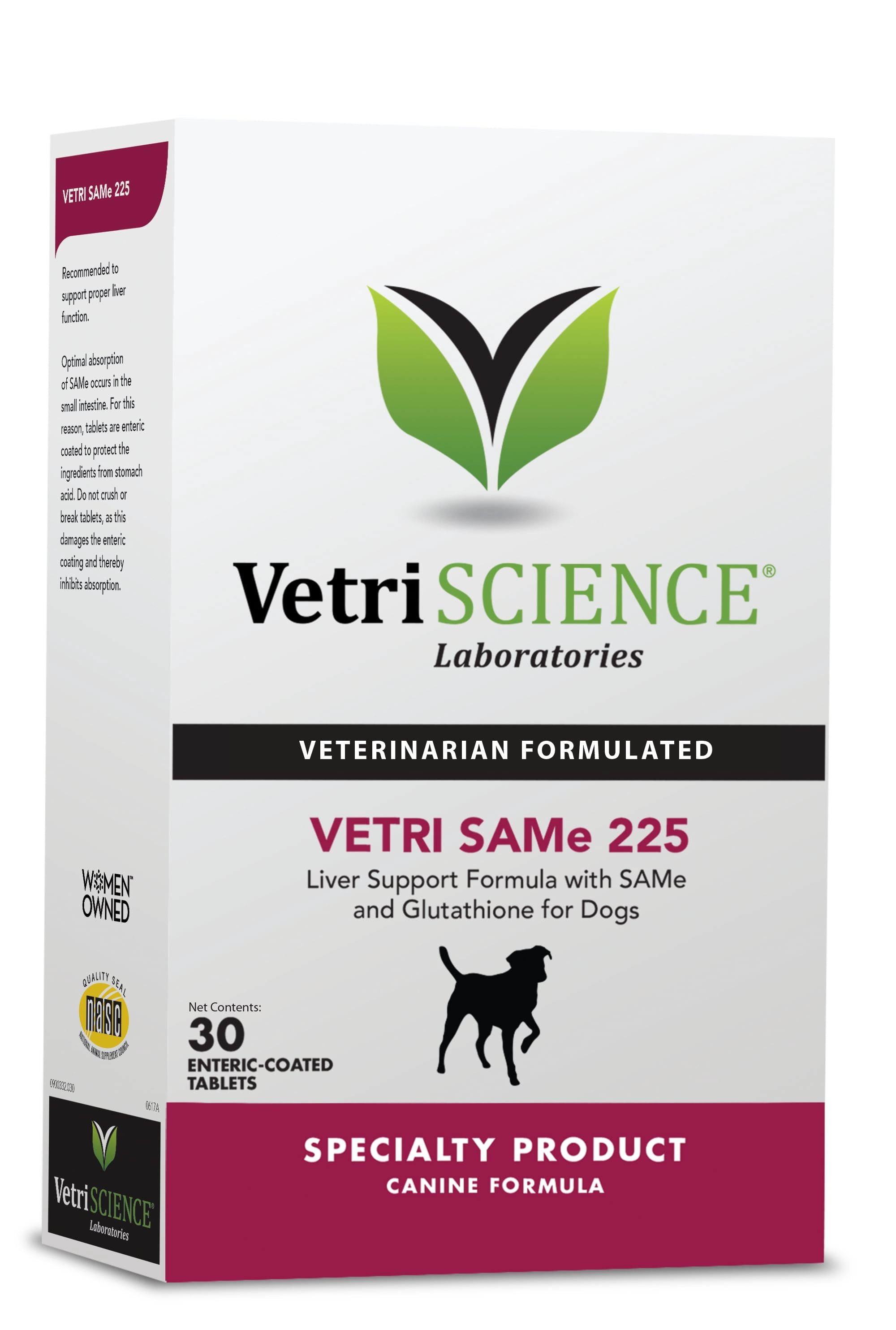 Vetriscience, SAMe Liver Health, 225 mg for Dogs, 30 Tablets - Walmart.com