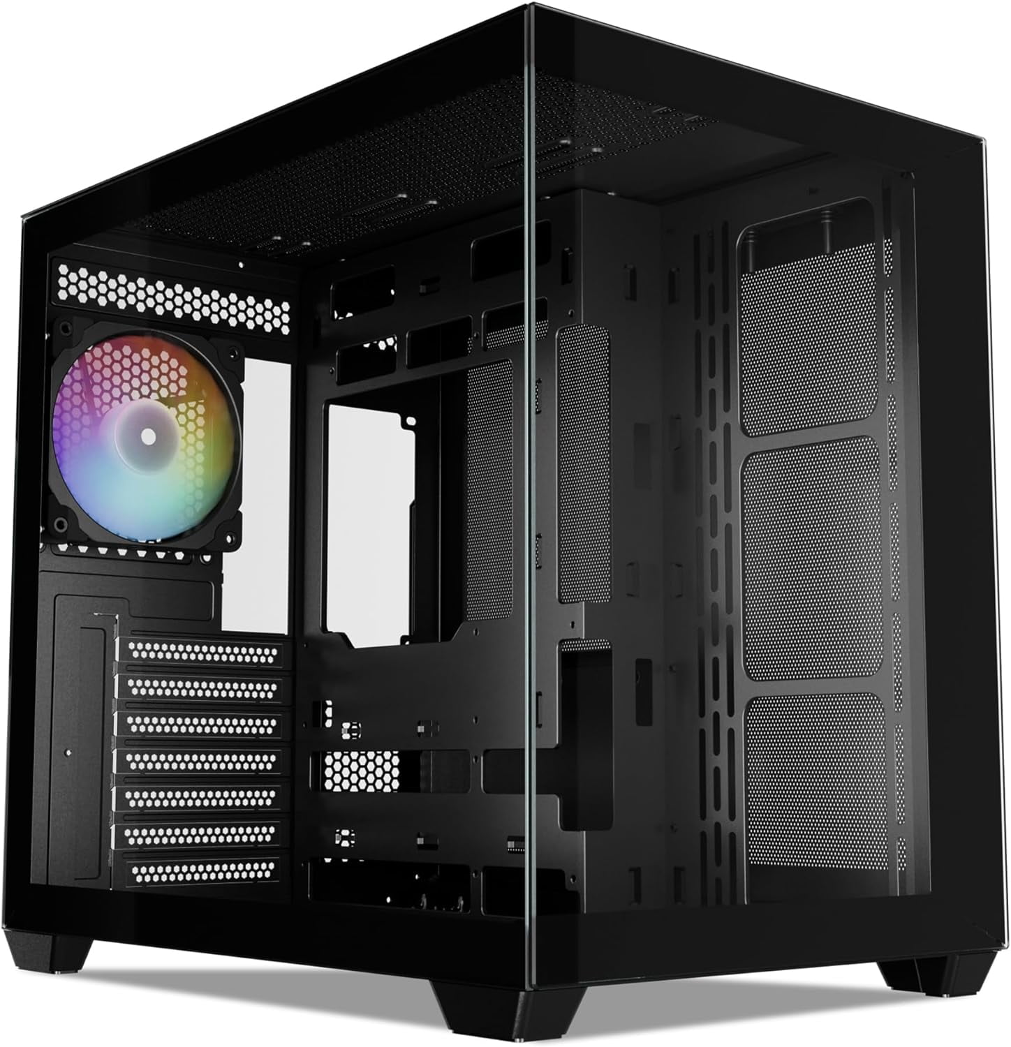 Vetroo AL900 ATX Computer PC Case 270° Full View Tempered Glass Pre ...