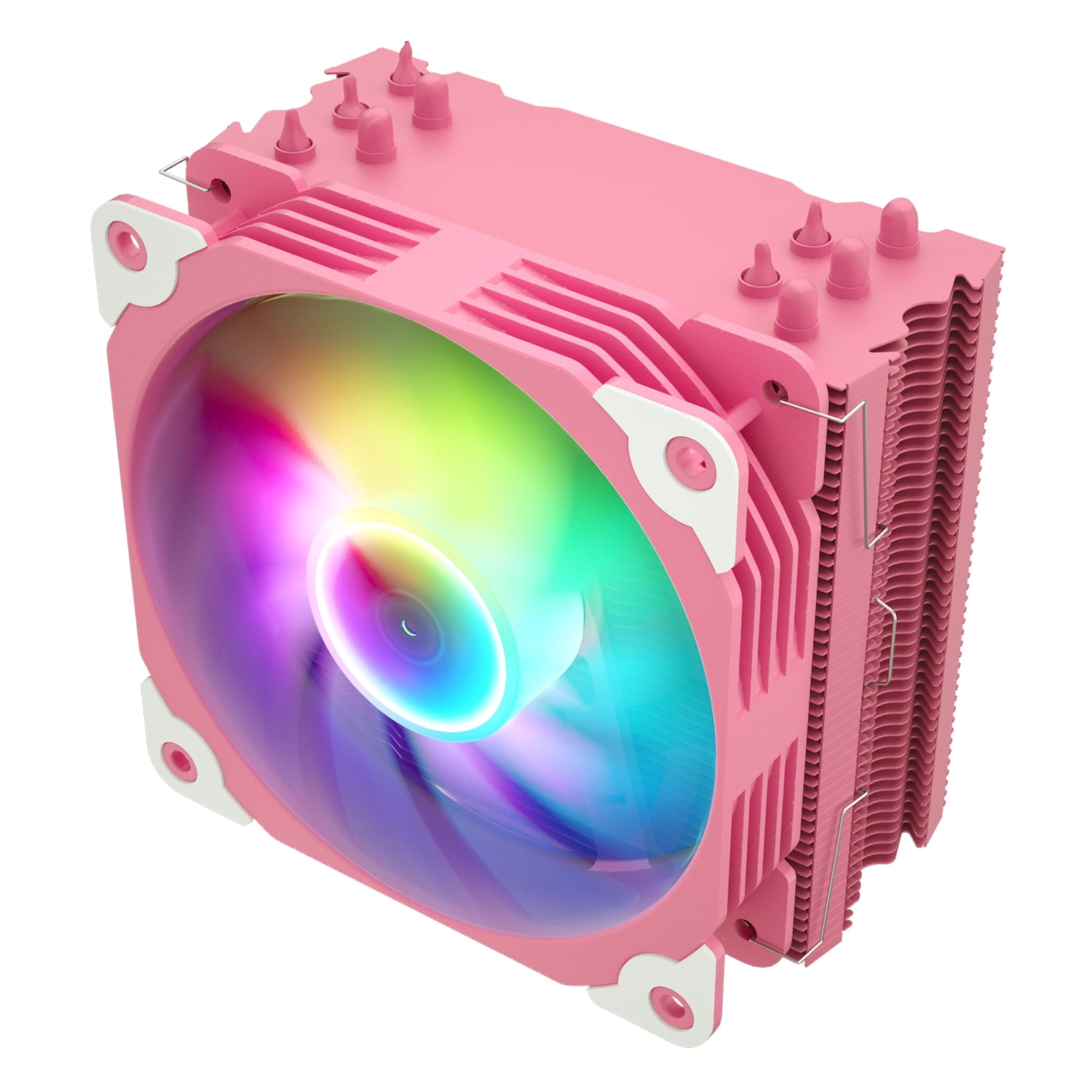 Vetroo V5 Pink CPU Air Cooler w/ 5 Heat Pipes 120mm PWM Processor ...