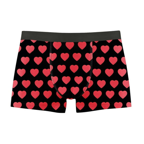 Vetsdori Mens Soft Underwear Valentine Cozy Casual Ropa Hombre Heart ...
