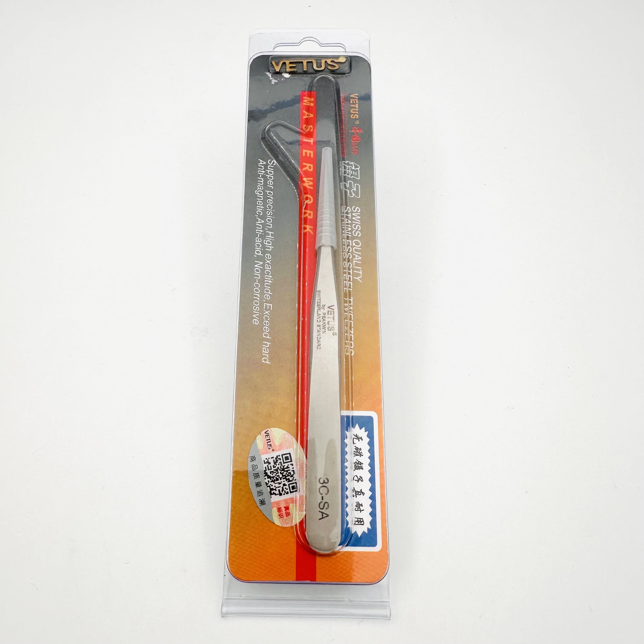 Vetus - Tweezers Fine Tip - 3csa - 110mm - Walmart.com