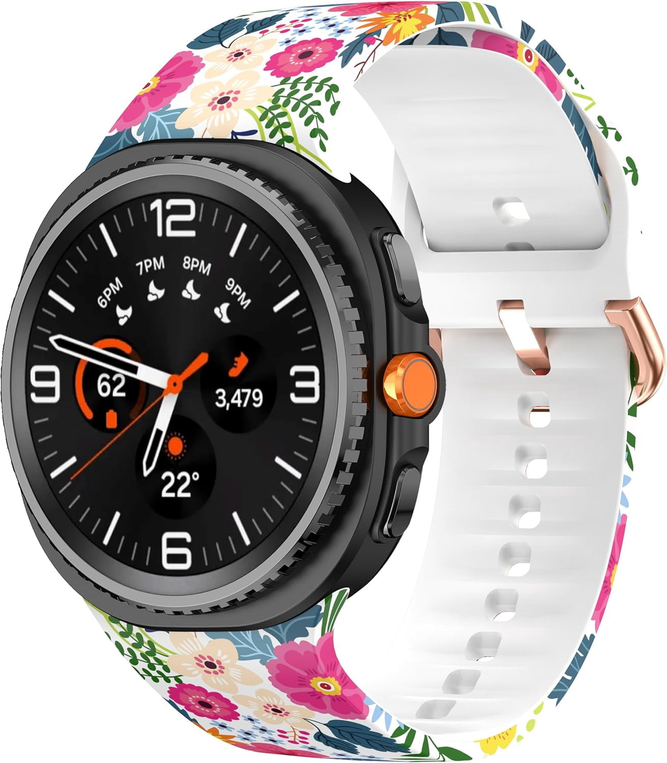 VeveXiao No Gaps Silicone Strap for Samsung Galaxy Watch 8 Classic 46mm ...