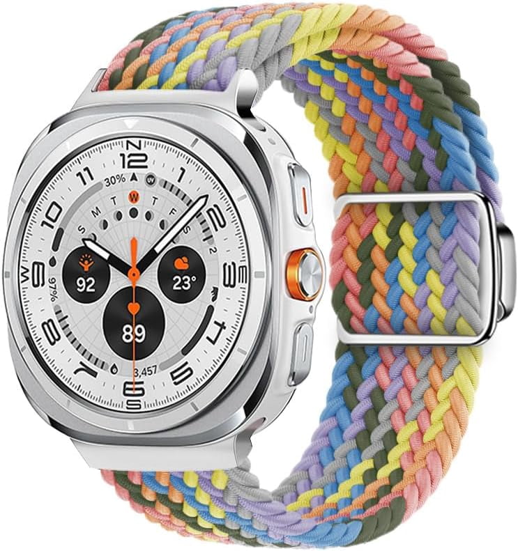 VeveXiao Rugged Magnetic Nylon Band for Samsung Galaxy Watch 7 Ultra ...