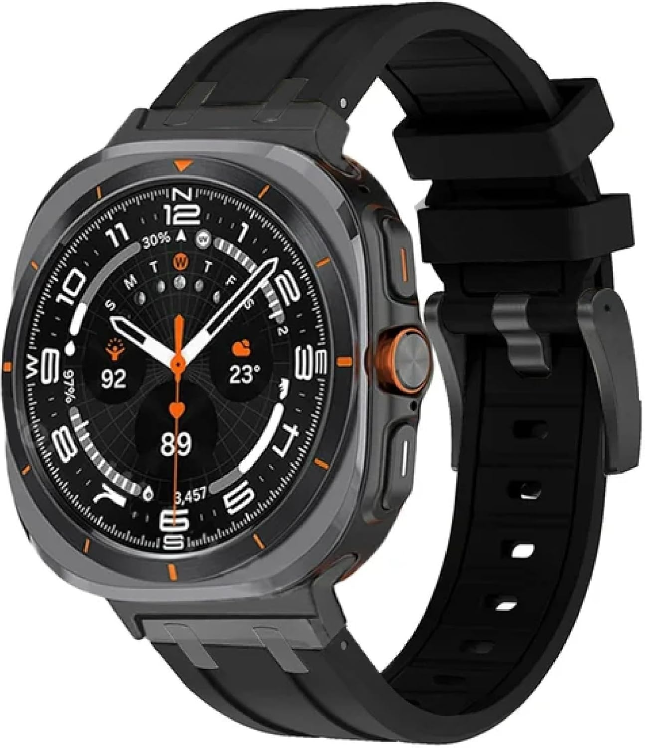 VeveXiao Rugged Silicone Band for Samsung Galaxy Watch 7 Ultra Band ...