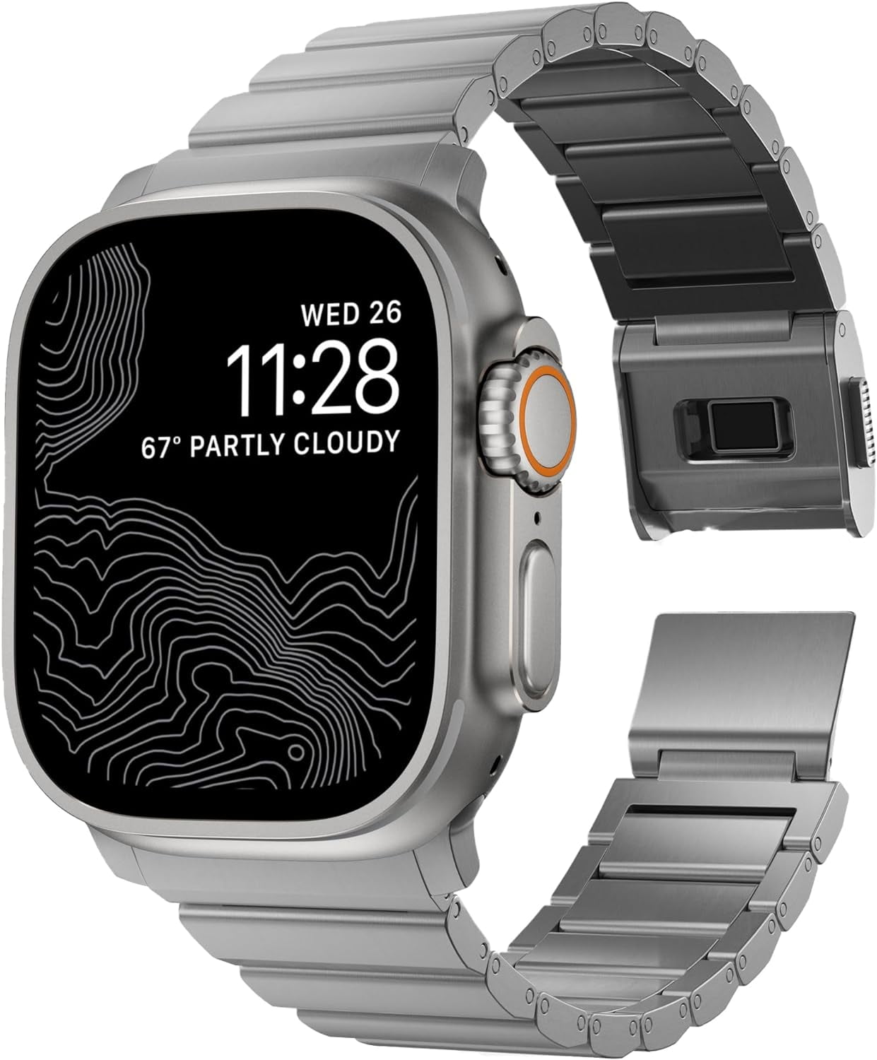 VeveXiao Titanium Band for Apple Watch Ultra/Ultra 2 49mm 45mm 44mm ...