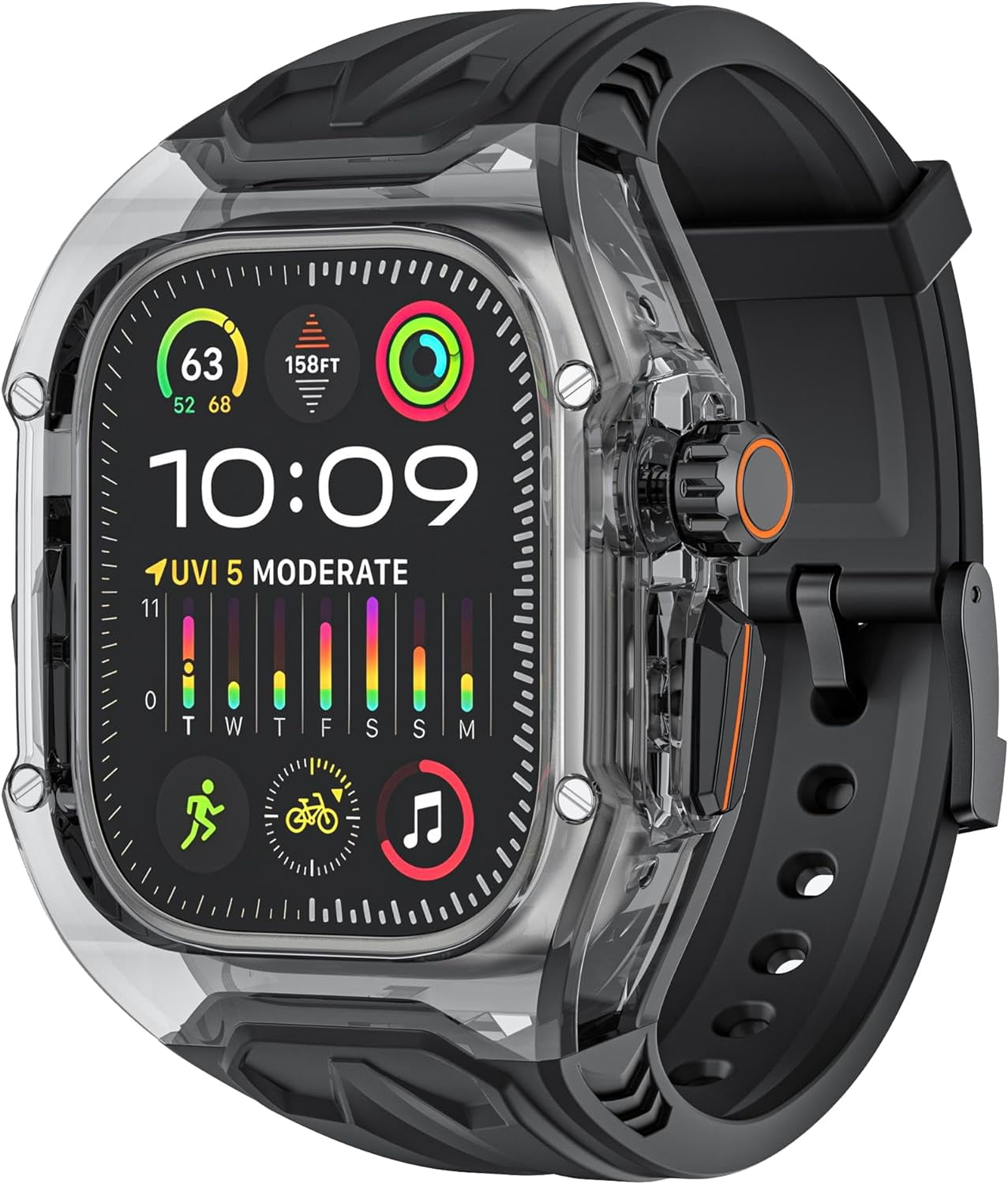 VeveXiao Transparent Designer Rugged Case with Band Compatible with ...