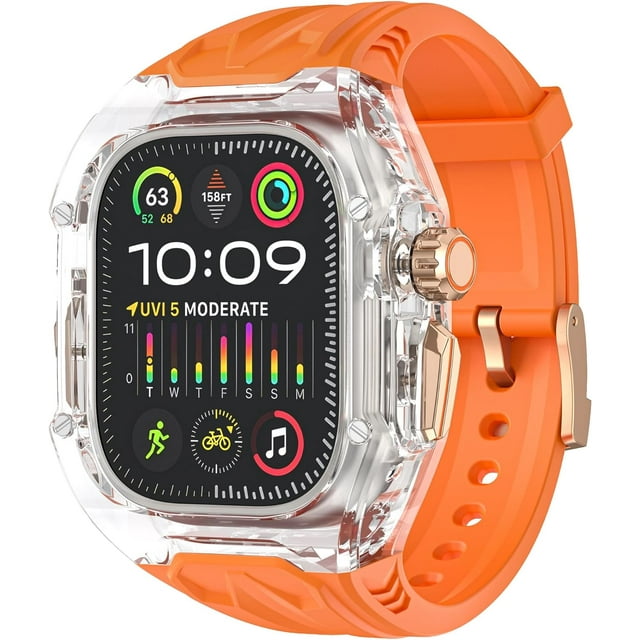 VeveXiao Transparent Designer Rugged Case with Band Compatible with ...