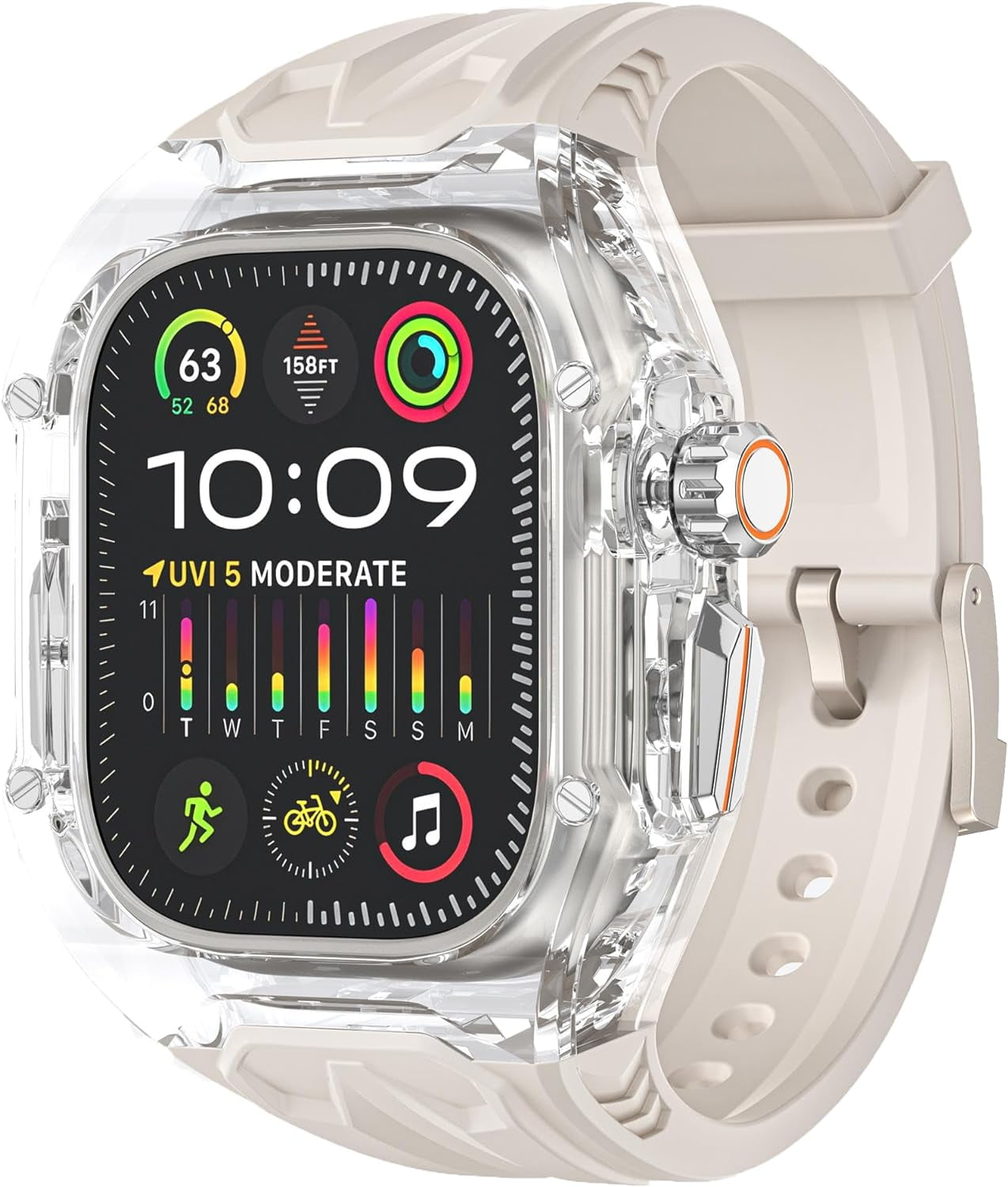 VeveXiao Transparent Designer Rugged Case with Band Compatible with ...